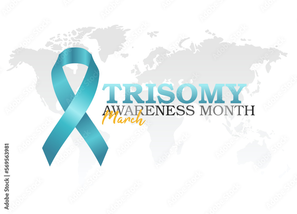vector graphic of trisomy awareness month good for trisomy awareness ...