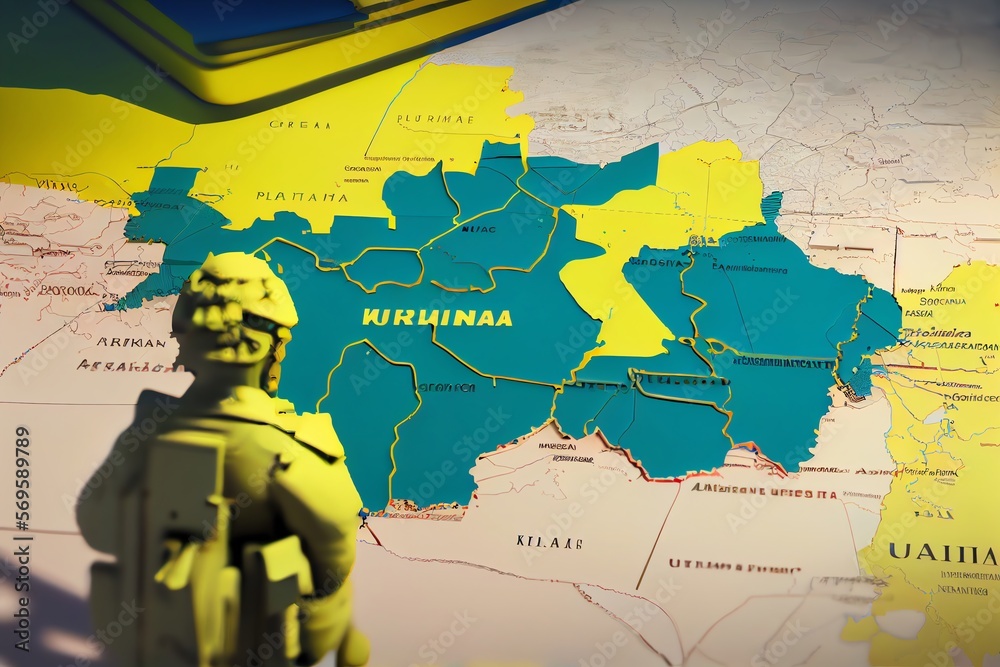 Military conflict between Ukraine and Russia. Concept map of war ...