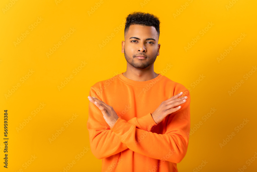 Indian guy denies, holding hands crossed in sign of disagreement ...