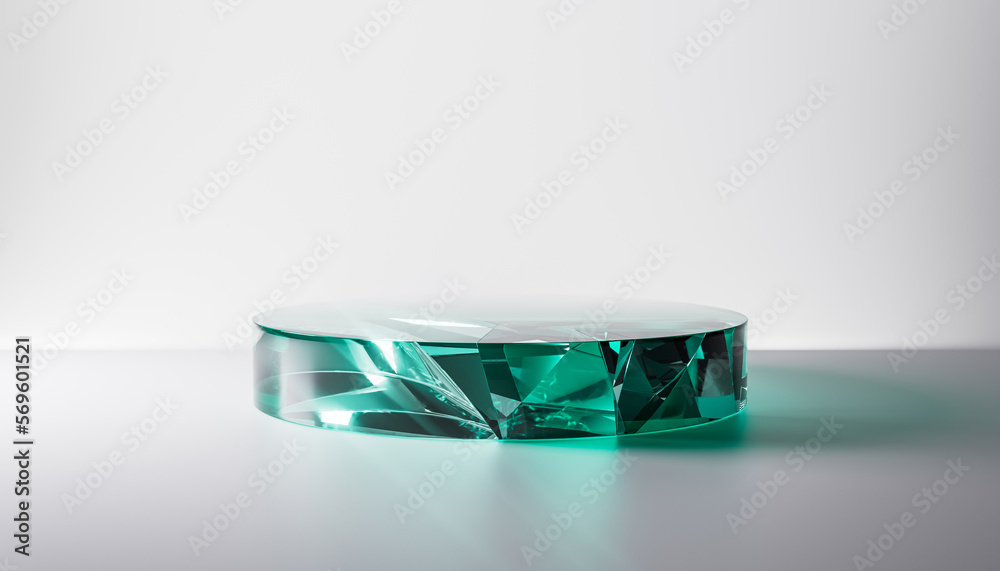 3d render abstract podium on white background. Gem stones pedestal for ... 3d render abstract podium on white background. Gem stones pedestal for ...