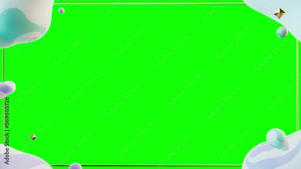 template animation for creative media with green screen chroma key ...