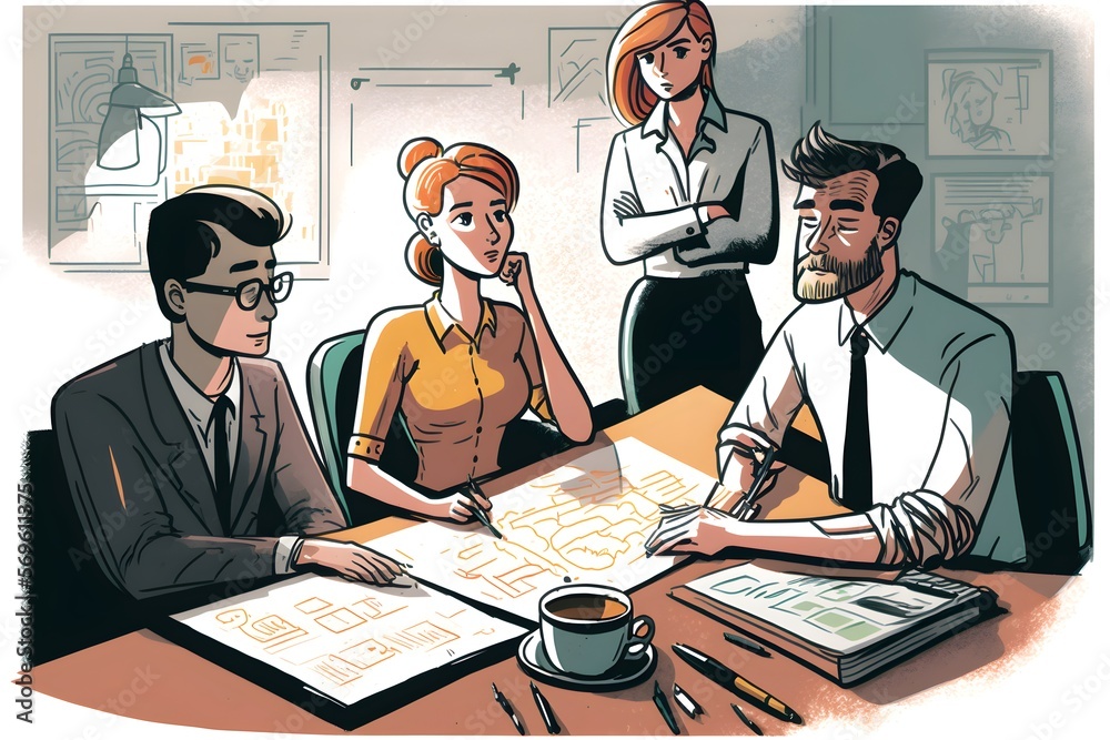 Brainstorming project plans, Brainstorming, Team Work, Coworkers ...