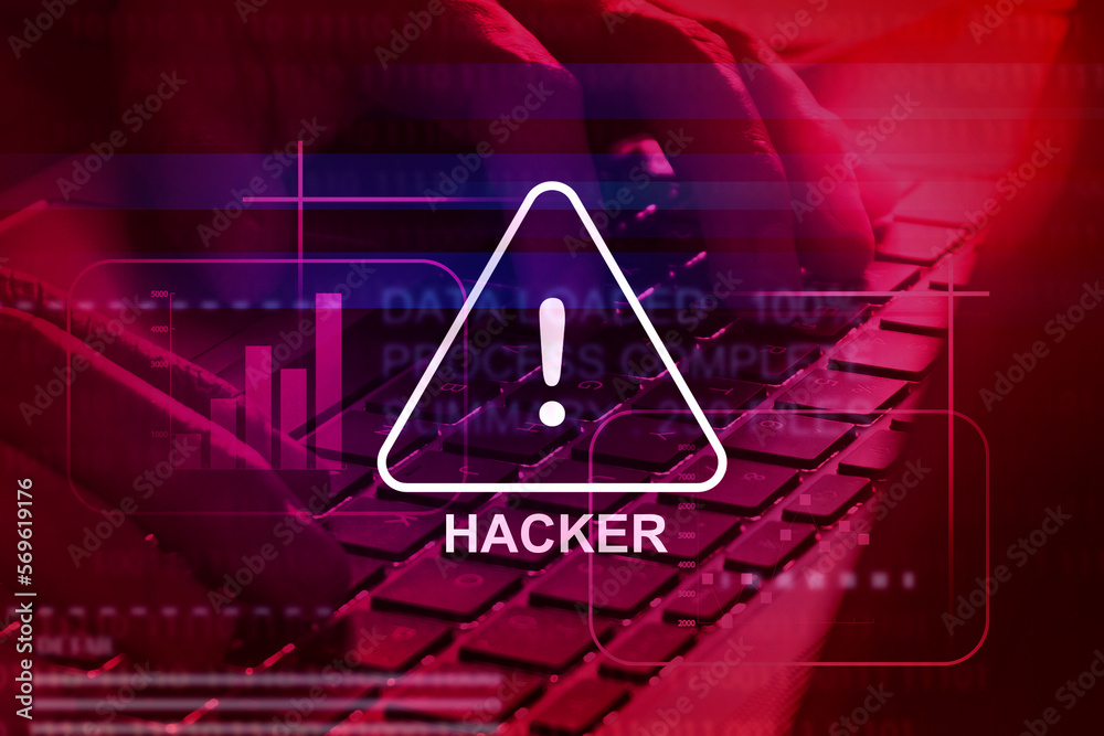 risk management for cyber threats hacker and malware, security ...