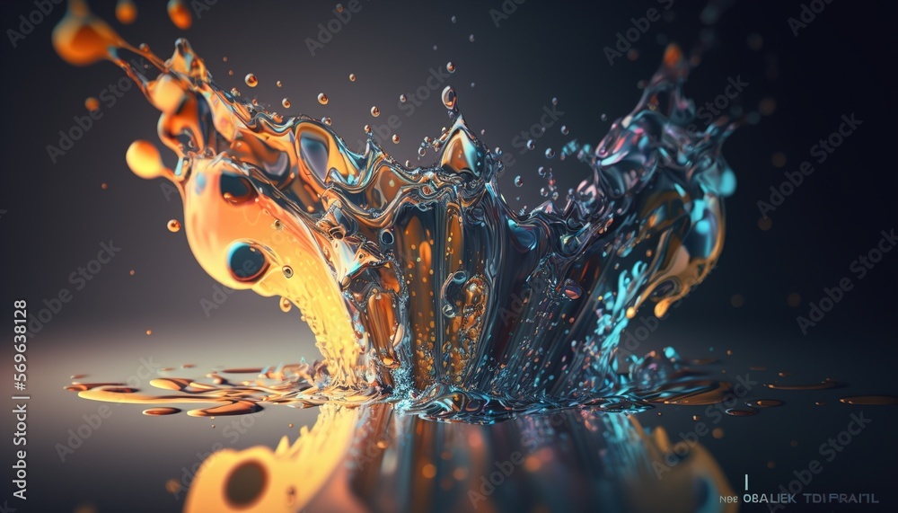 Digital data flow, water flow, hydropower, renewable energy, data lake ...