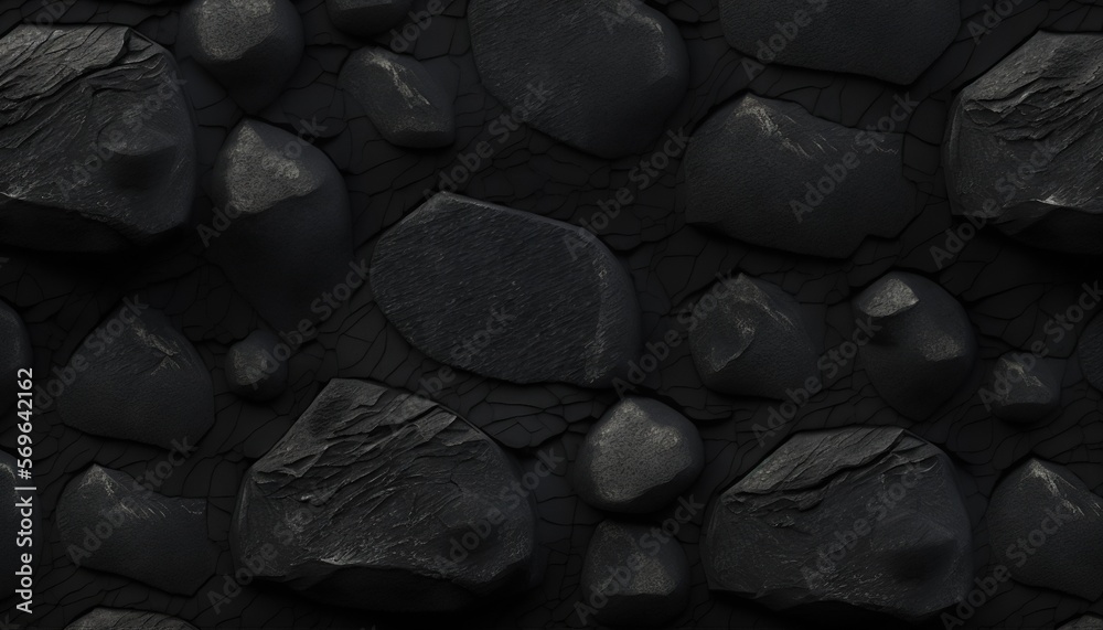 a black background with rocks and a black background with rocks and a ...