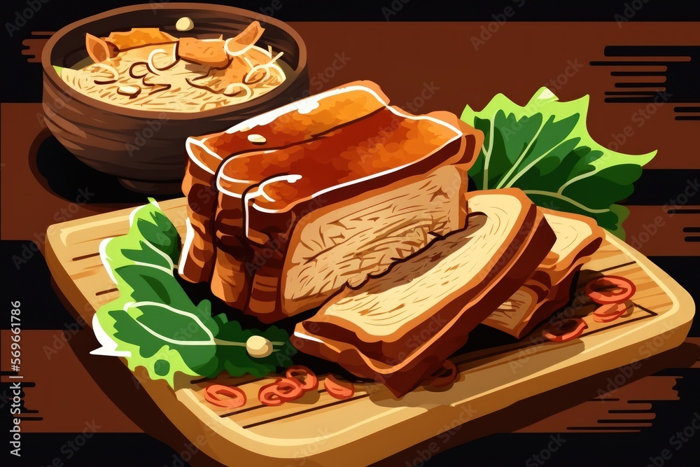 Photo of freshly cooked Filipino food called Lechon Pork Belly or ...