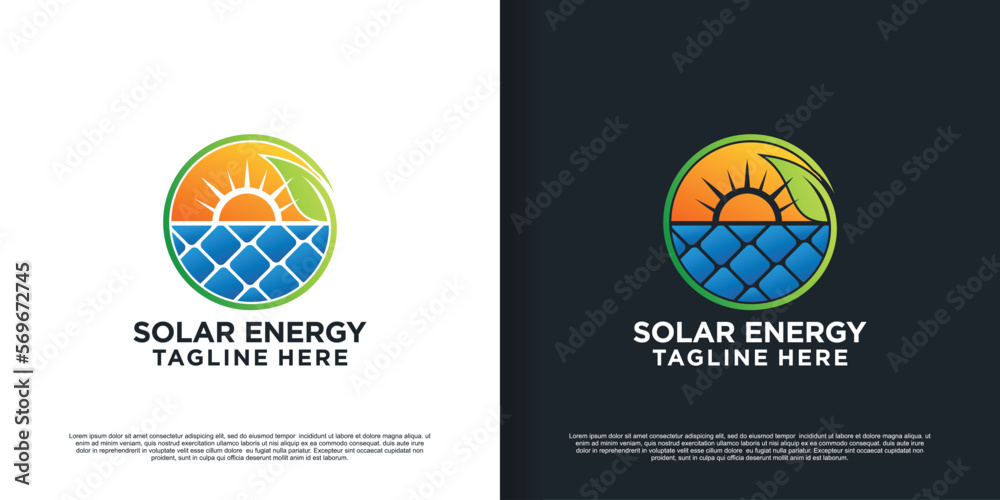 Solar energy logo design summer sunburst concept Premium Vector Part 3 ...