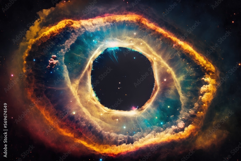 Southern Ring Nebula Space Collage From Jwst James Webb Telescope Research Of Galaxies Deep