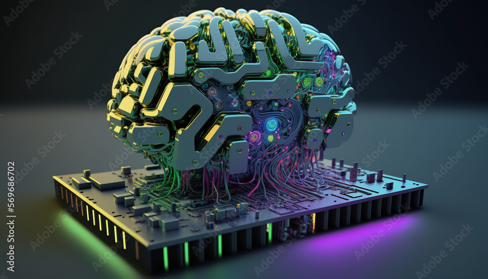 Futuristic Artificial Intelligence, AI, Super Brain Conducting Super ... Futuristic Artificial Intelligence, AI, Super Brain Conducting Super ...