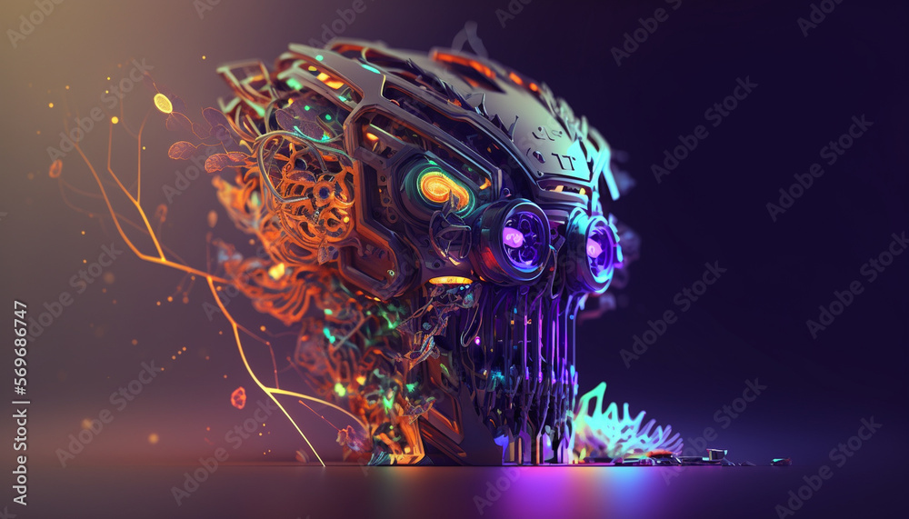 Futuristic Artificial Intelligence, AI, Super Brain Conducting Super ... Futuristic Artificial Intelligence, AI, Super Brain Conducting Super ...