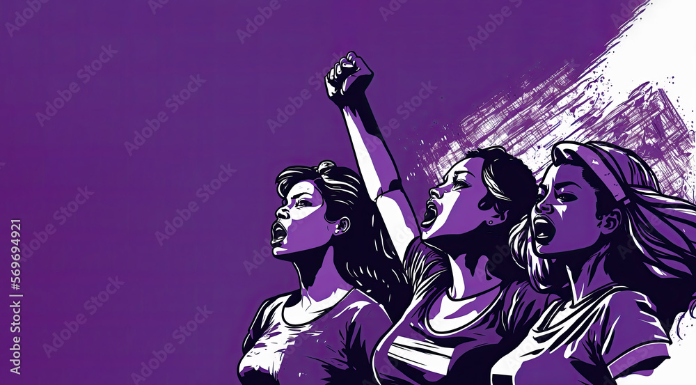 Women fighting for their rights tired of the inequality suffered for ...