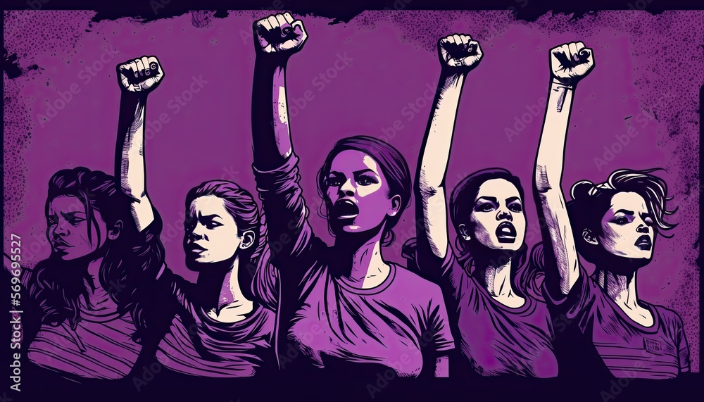 Women fighting for their rights tired of the inequality suffered for ...