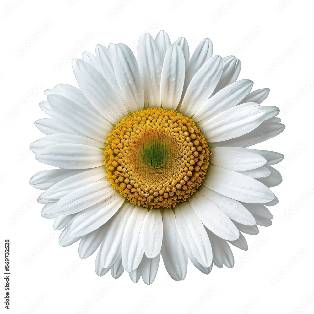 daisy on a transparent background png isolated Generative Ai Stock ...