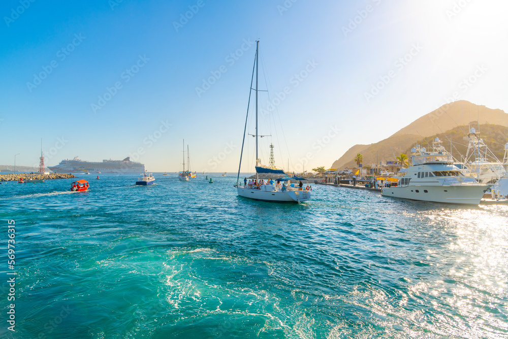 Morning view of the Golden Zone skyline and La Reina de los Mares, or ...