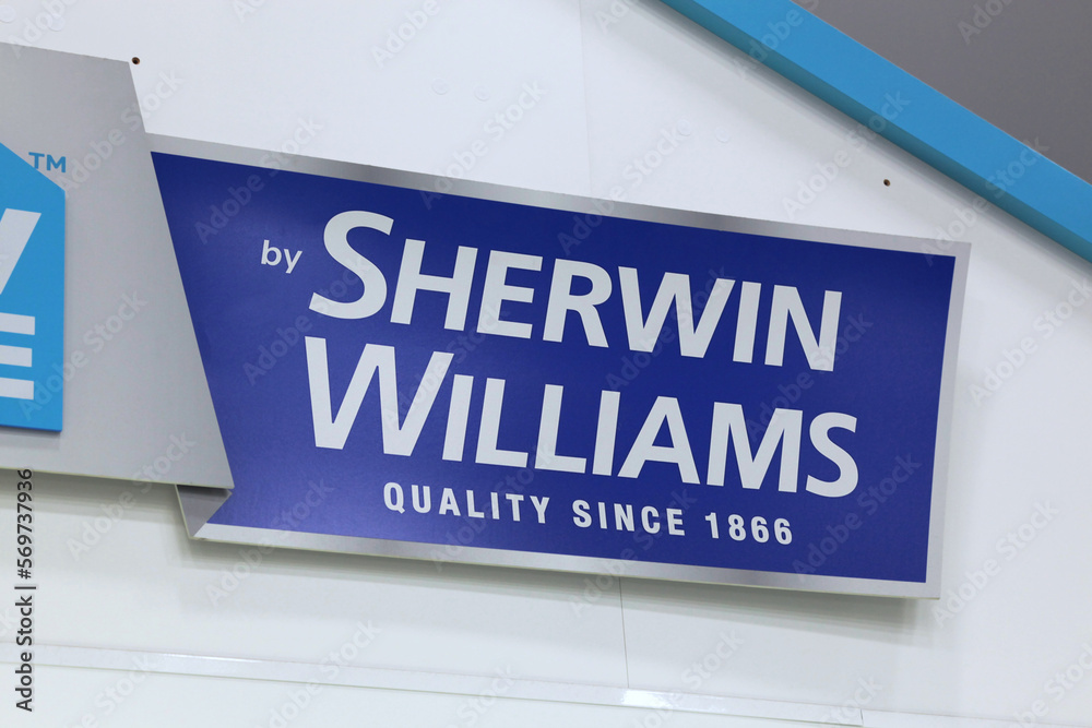 Honolulu, HI - December 27, 2022: The Sherwin-Williams Company brand ...