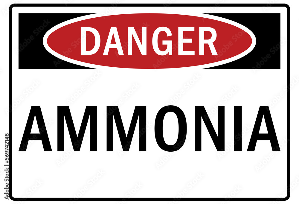 Ammonia sign and labels Stock Vector | Adobe Stock
