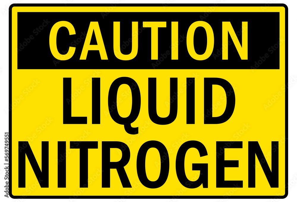 Nitrogen sign and labels liquid nitrogen Stock Vector | Adobe Stock