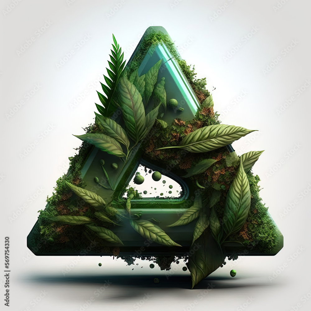 Weed delta 9 logo-AI Generated Stock Illustration | Adobe Stock