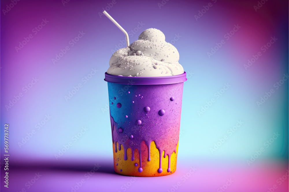 ai generated image of slushy drink Stock Illustration | Adobe Stock