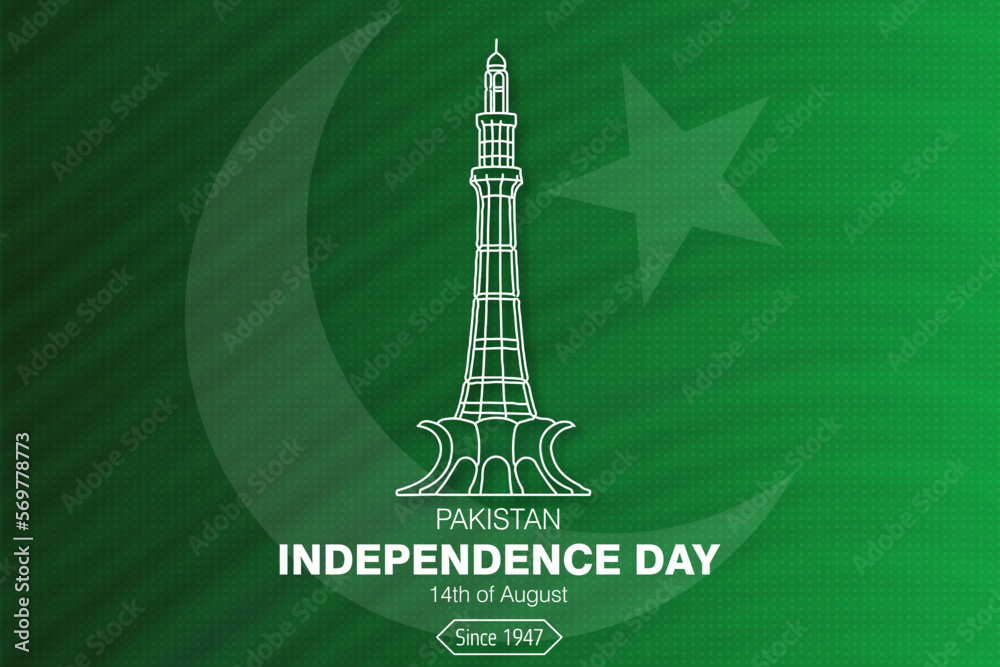 14th of august pakistan independence day celebration background. Happy ...