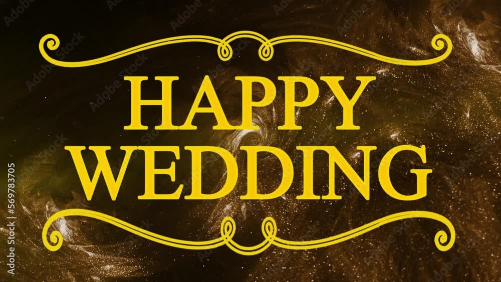 happy wedding logo animation, Wedding invitation logo motion graphics ...