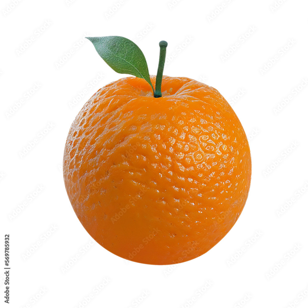 orange isolated on transparent background cutout Stock Illustration ...