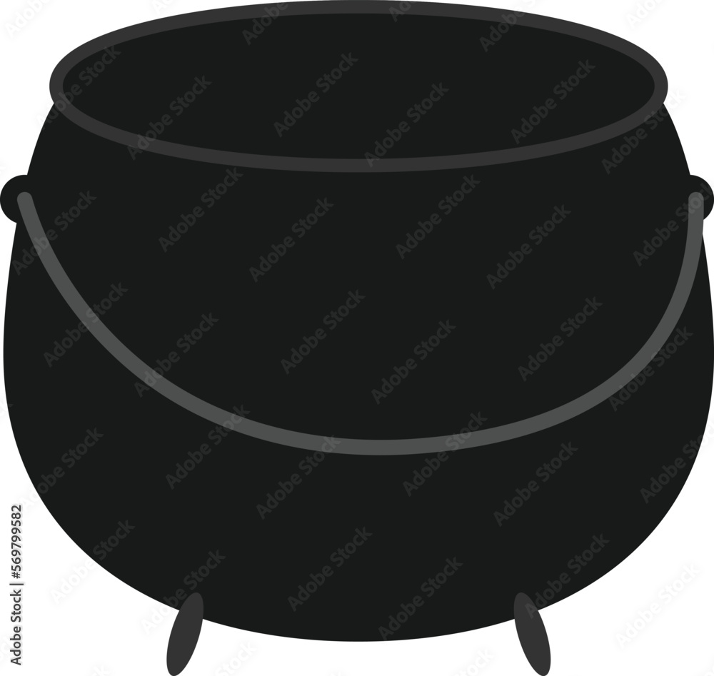 empty black pot vector image or clipart Stock Vector | Adobe Stock