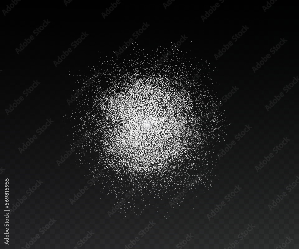 Design element for kitchen, bakery, advertising, video. Powdered sugar ...