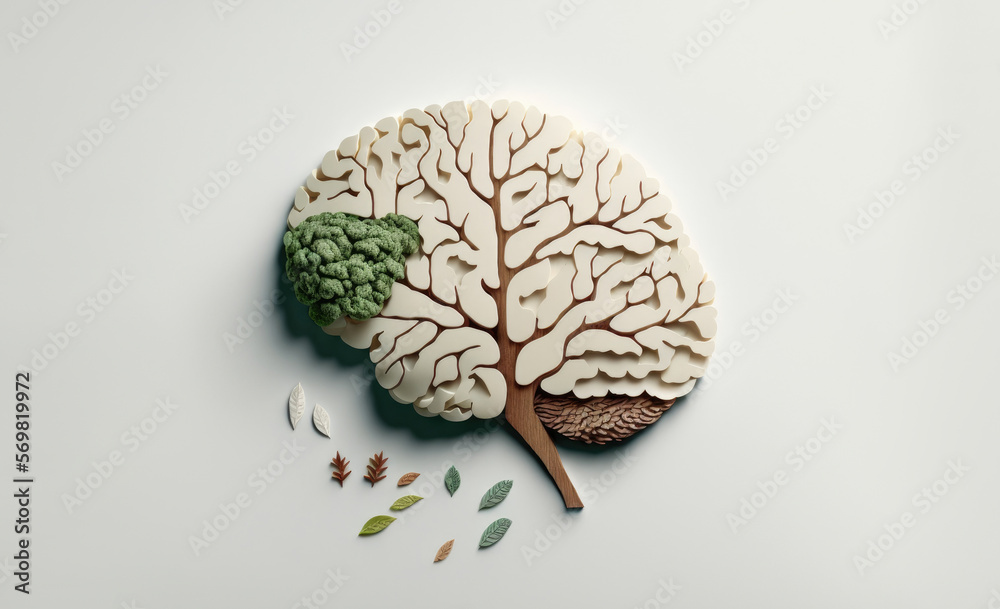 An illustrated image that represents the complexity of the mind ...