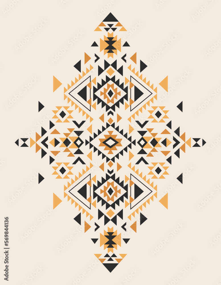 Aztec vector elements. Ethnic ornament. Tribal design, geometric ...