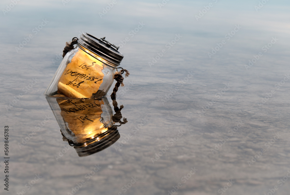 Ich vermisse dich, vermissen, vermisse, trennung, trauer, einsam ...