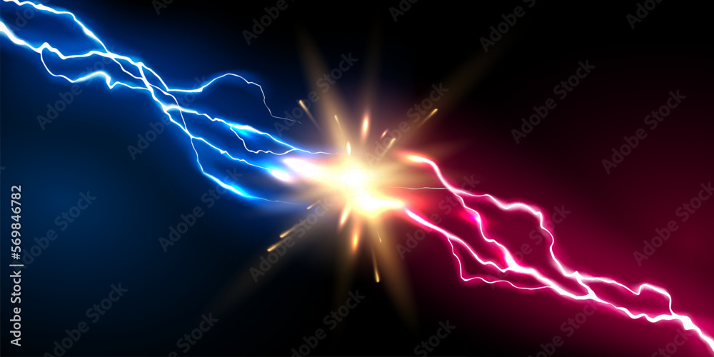 lightning light effect background realistic flash with lightning ...