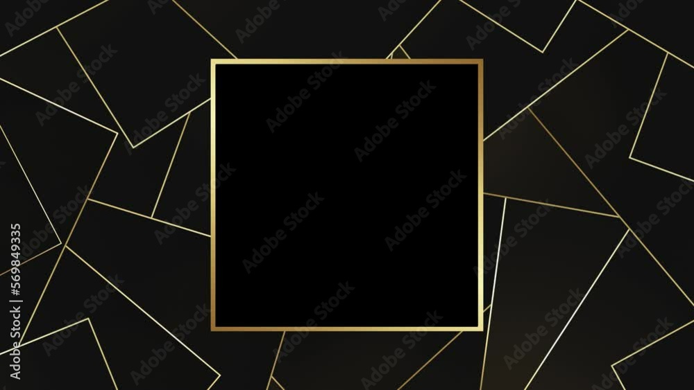 Art Deco Luxury Backgrounds with Transparent Square Frame Instagram Tik ...