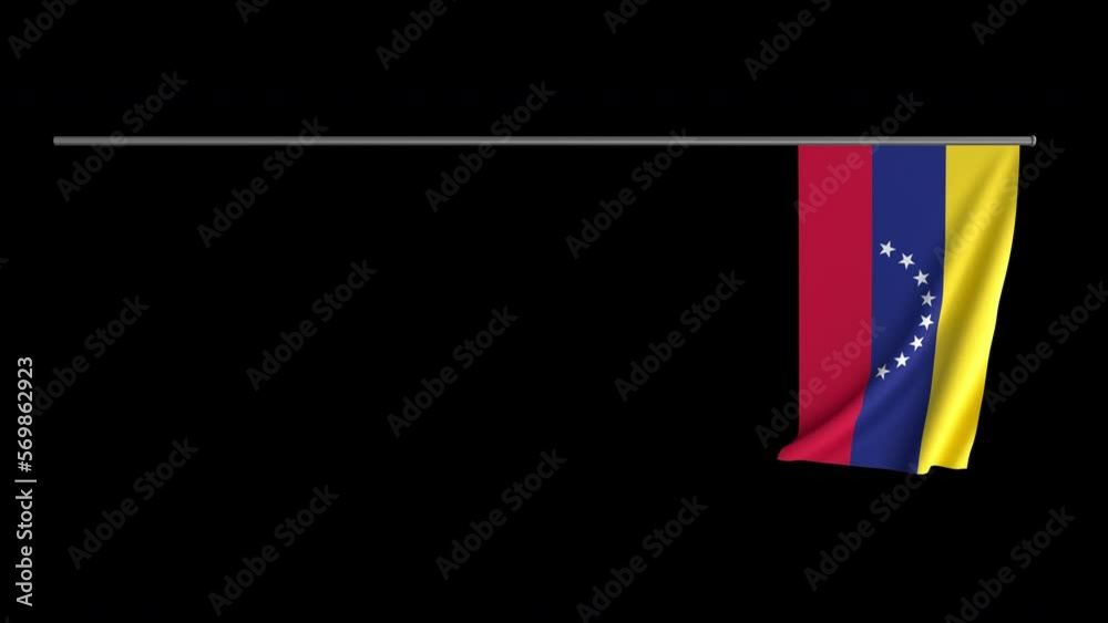 Flag Animation on Pole Venezuela - Highly Detailed and Realisitic 15 ...