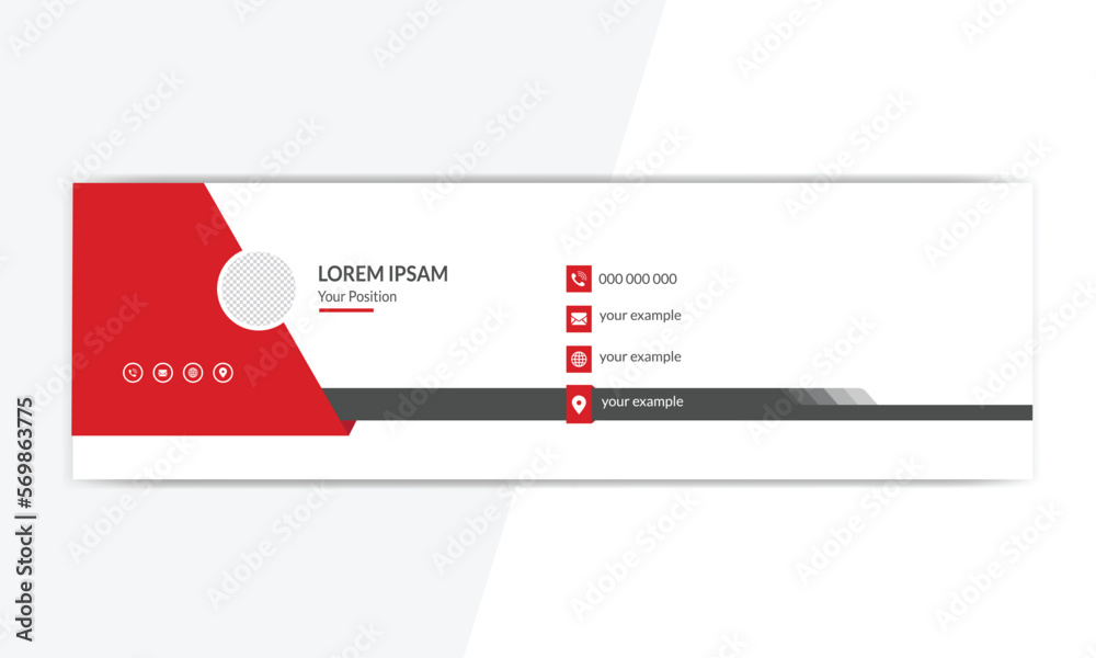 Email Signature Design. Business email signature banner. Creative ...