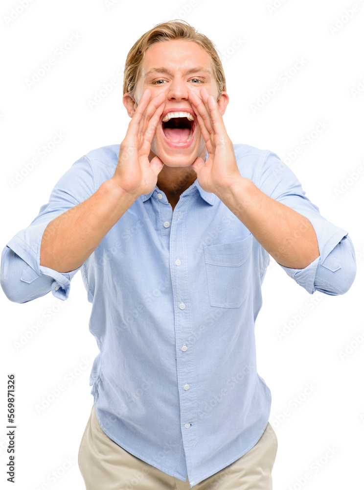 An annoyed young business person in a formal shirt leaning a bit ...