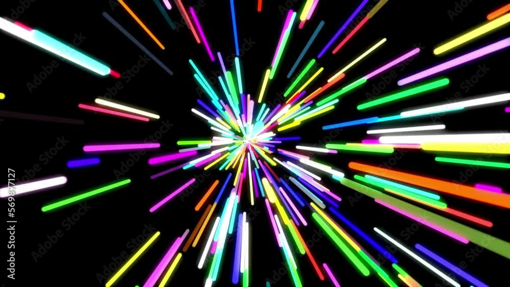 Vidéo Stock Abstract neon creative background. Speed of light concept ...