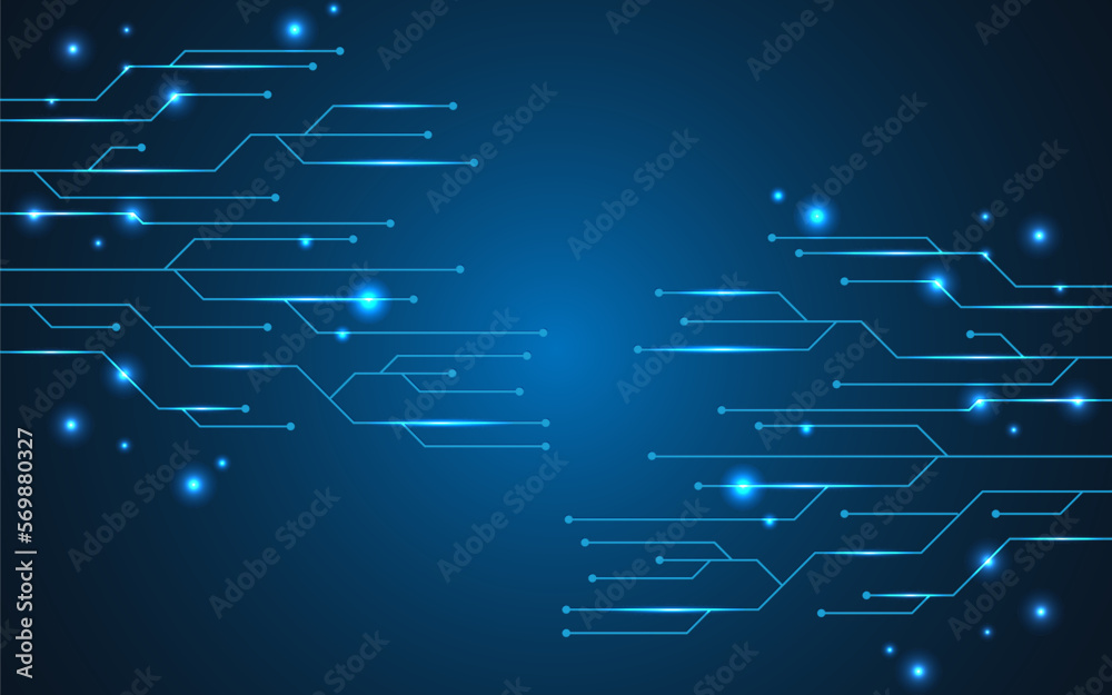 Wire line future digital network technology background. Stock Vector ...