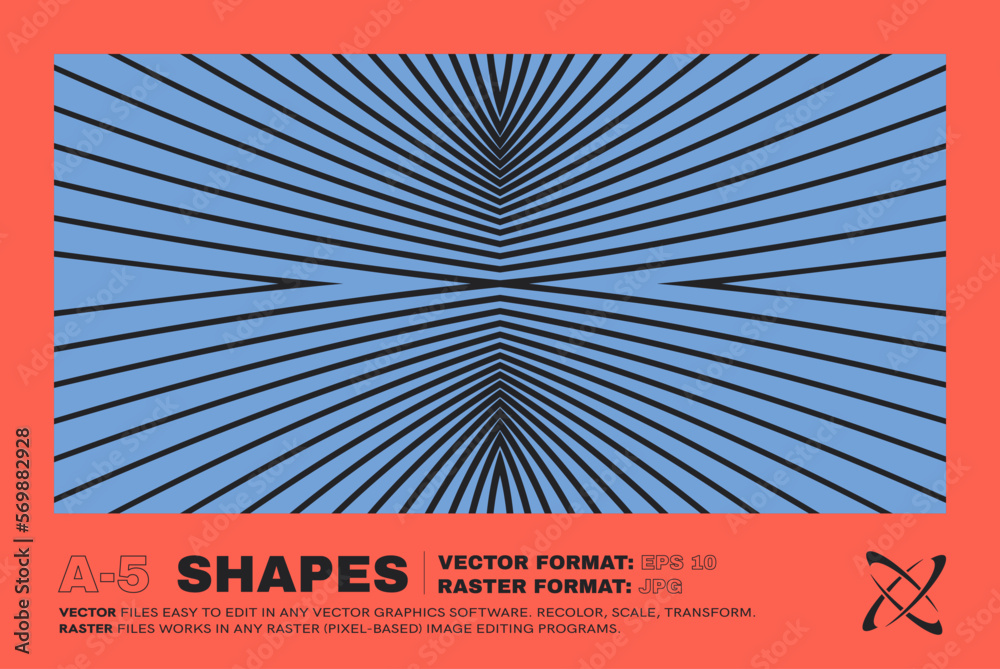 Poster template graphic design in Brutalism style. Vector cover Stock ...