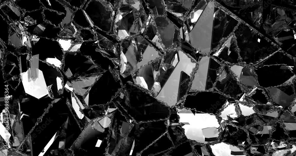 Shatter Glass Effect 4k Animation On Green Screen Background Realistic Shattering Glass