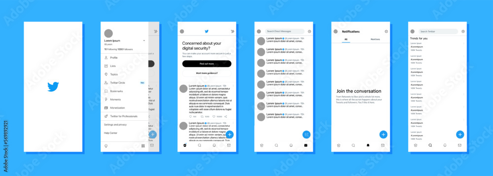 Twitter Home Page Template