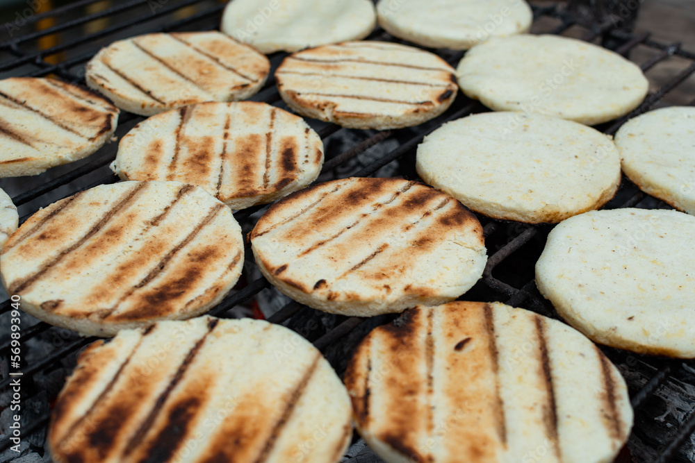 Arepa típica colombiana Stock Photo | Adobe Stock