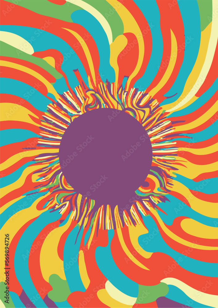 Set Of Backgrounds For The Sun Text Set Of Backgrounds For Hippie Text Positive Art Hippie