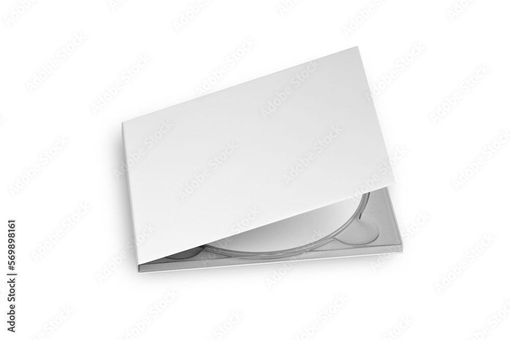 Digipak case of cardboard CD drive. With white blank for branding ...
