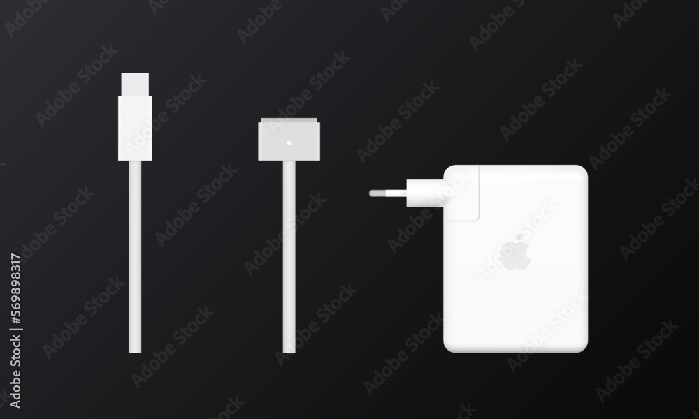 Chargers for iphone, ipad, macbook. Apple Lightning wire, Thunderbolt 4 ...