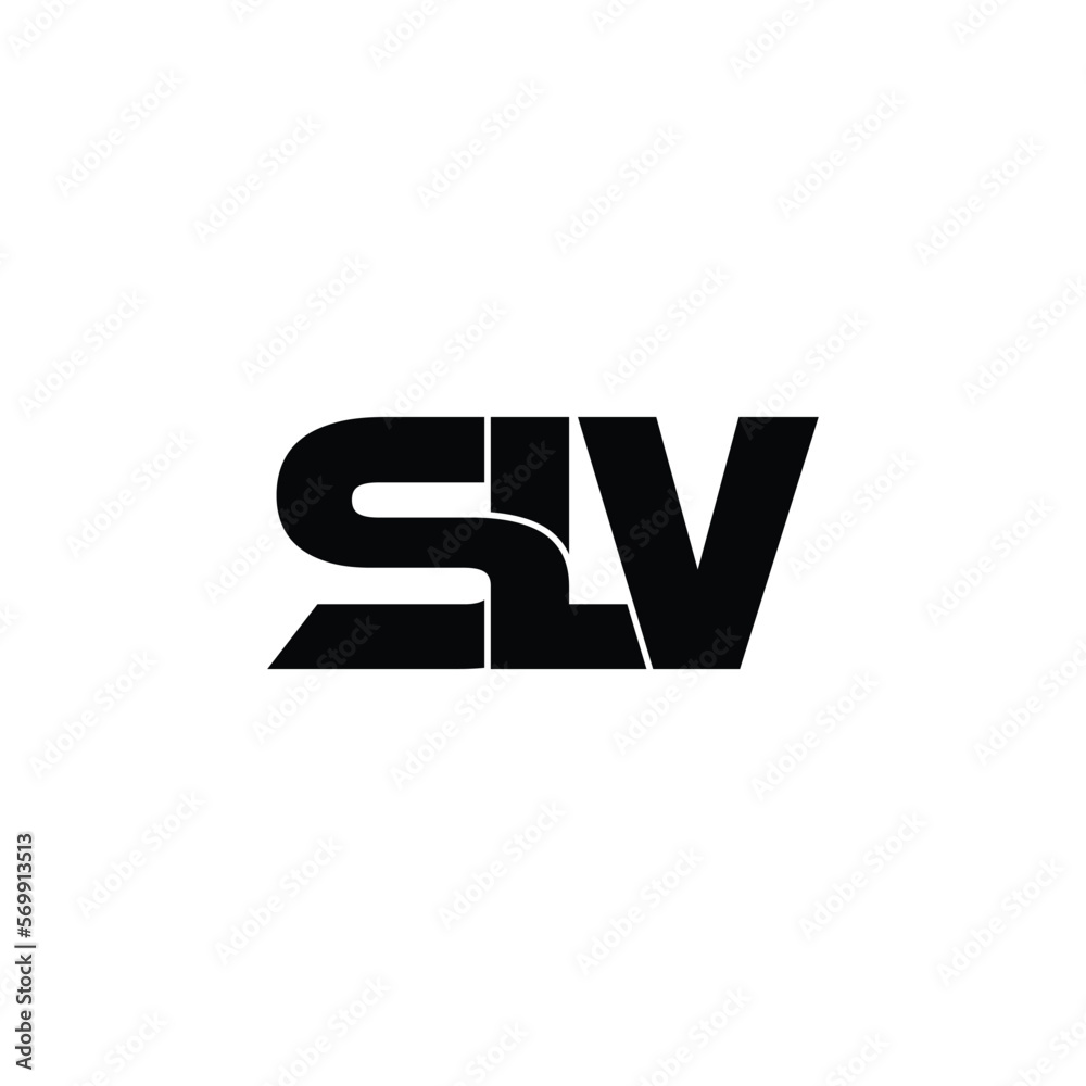 SLV letter monogram logo design vector Stock Vector | Adobe Stock