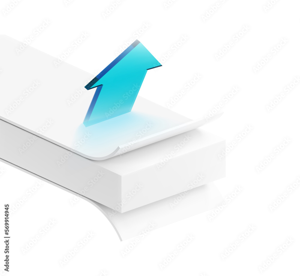 Three layers with arrow. Great for the presentation your materials ...