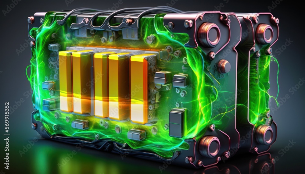 Futuristic Clean Energy Technology Concept: High Capacity Rechargeable ...