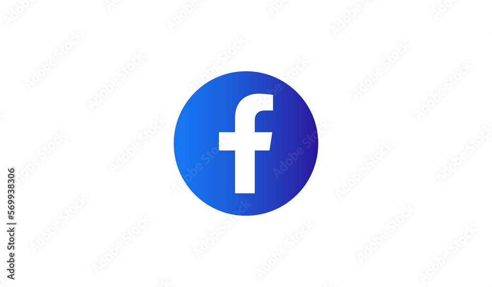 Facebook logo, Facebook icon on transparent background, Colorful ...