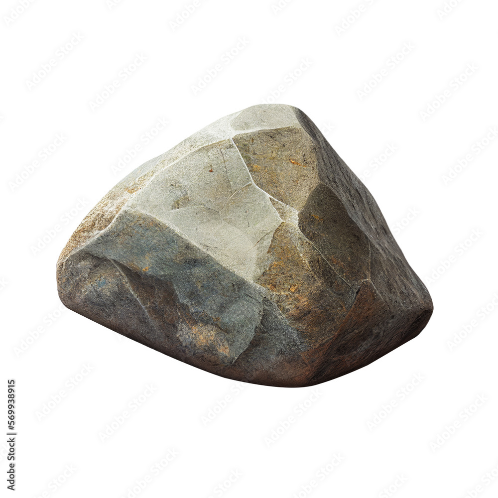 river stone isolated on transparent background cutout Stock ...